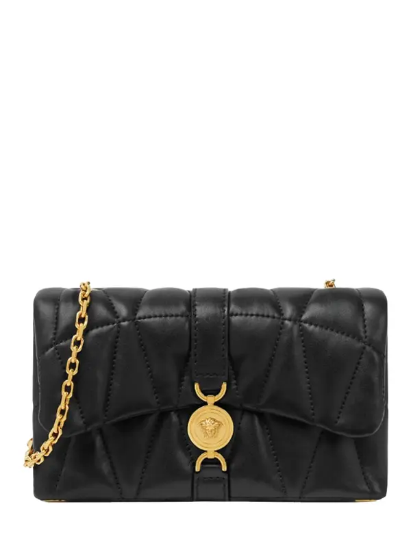 Versace Kleio Quilted Mini Bag - Black