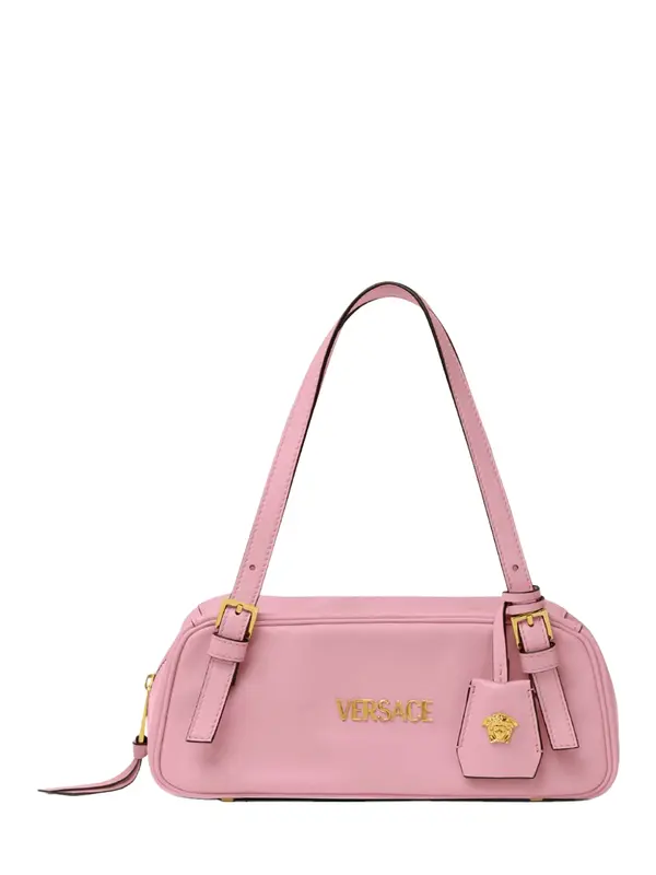 Versace Tag Bowling Shoulder Bag - Pink