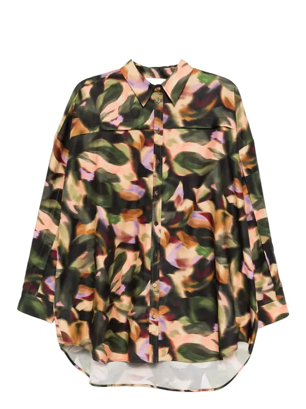 Acler Clarevale Printed Shirt - Green