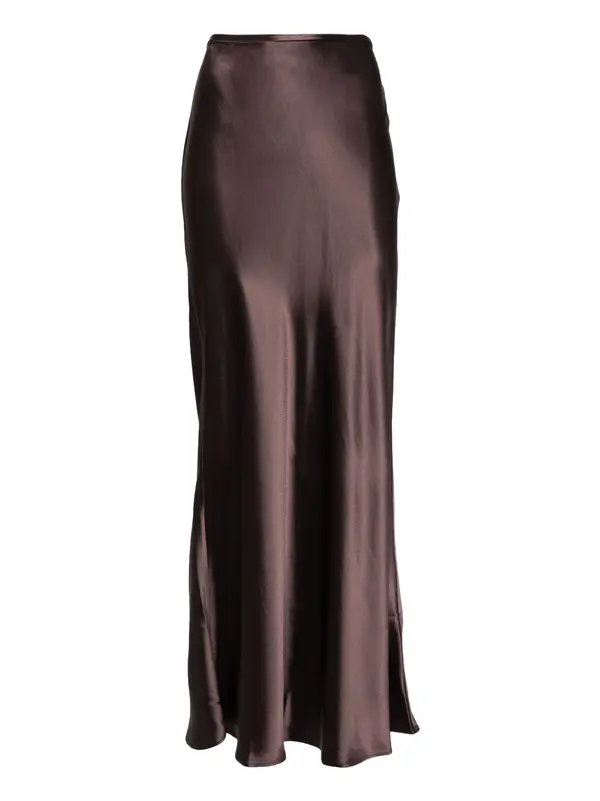 Acler Hale Wood Maxi Skirt - Brown