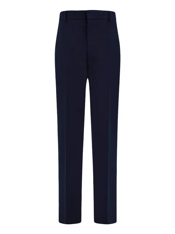 FERRAGAMO Organic Cotton Trousers - Blue