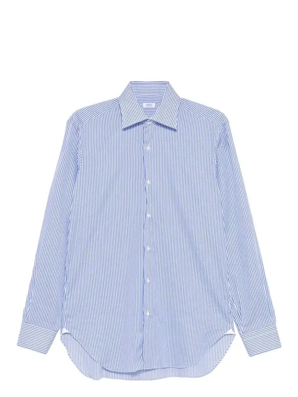 BARBA NAPOLI Striped Shirt - Blue