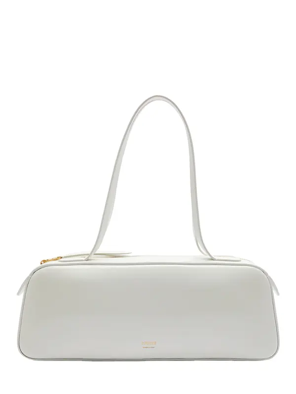 Khaite Simona Leather Shoulder Bag - White