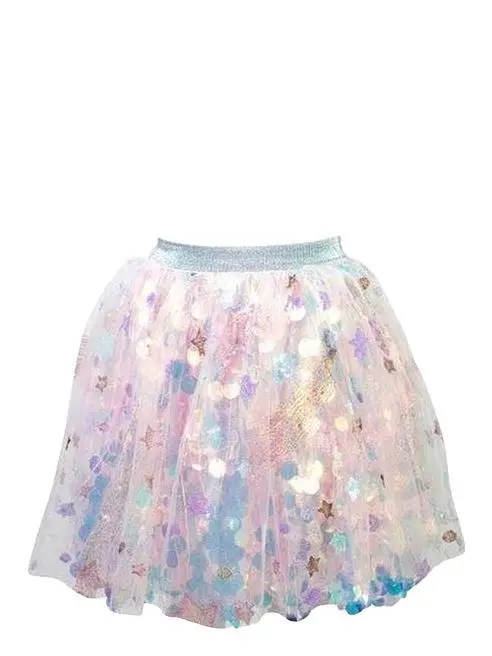 LOLA + THE BOYS Paillette Stars Tulle Tutu - Multicolor