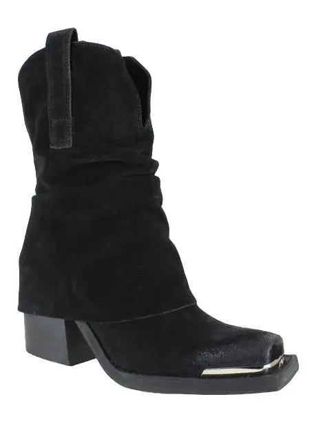 ZIGI Marina Western Boot - Black Suede