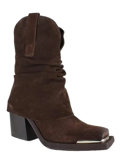 ZIGI Marina Western Boot - Brown Suede
