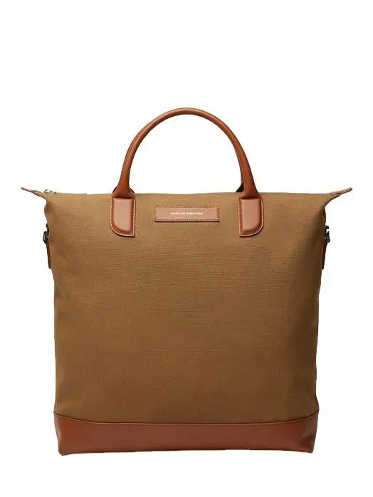 WANT Les Essentiels O'hare Organic Cotton Canvas Tote - Dark Camel