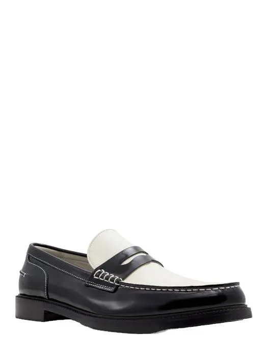 Aldo Kieran Penny Loafer - Black/ White
