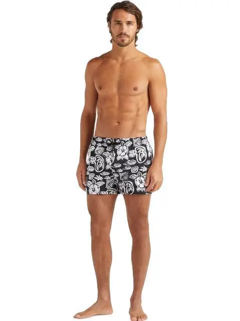 Vilebrequin Printed Stretch Swim Shorts - Noir