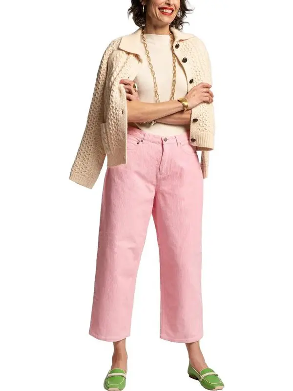 FRANCES VALENTINE Jane Cords Corduroy Pant - Pink