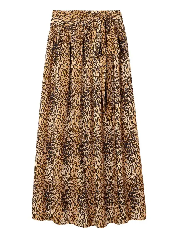 Melissa Odabash Elsa Leopard-print Maxi Wrap Skirt - Animal Print