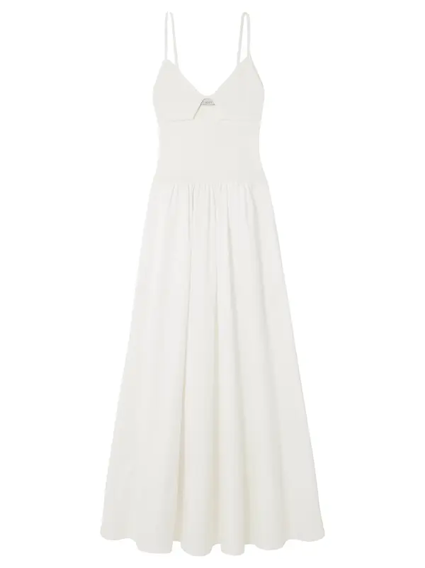 ST. AGNI Cutout Maxi Dress - White