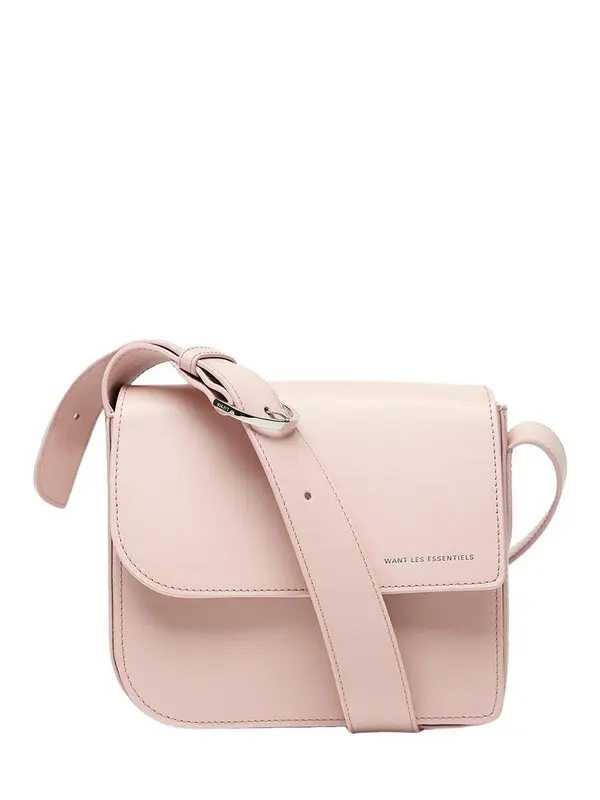 WANT Les Essentiels Arch Smooth Leather Crossbody Bag - Blush
