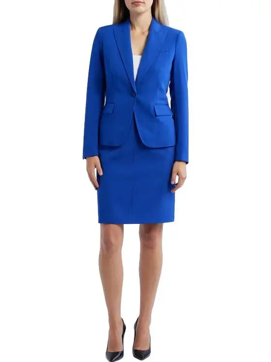 Anne Klein Pencil Suit Skirt - Royal Sapphire
