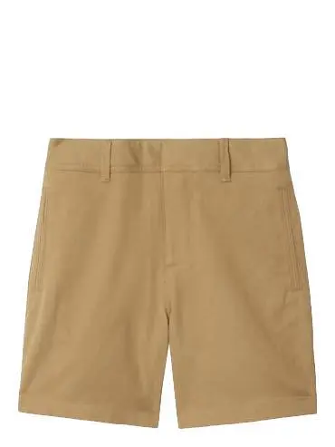 Burberry Cotton Blend Twill Shorts - Sand