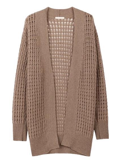 Gobi Cashmere Open-front Cashmere Cardigan - Taupe