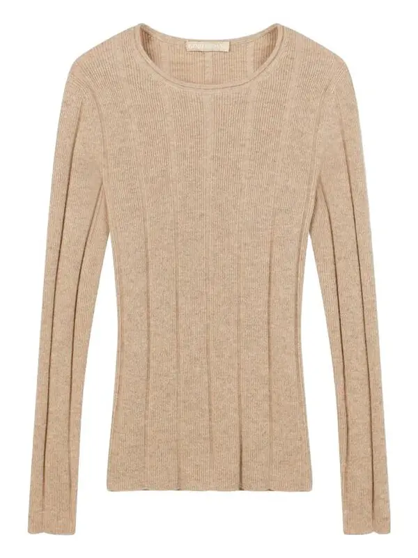 Gobi Cashmere C-neck Cashmere Sweater - Warm Grey