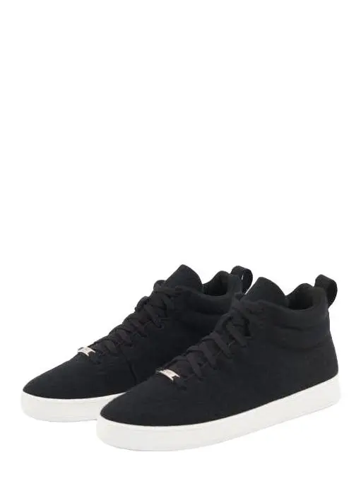 GOBI MONGOLIAN CASHMERE Cashmere High-top Sneakers - Black
