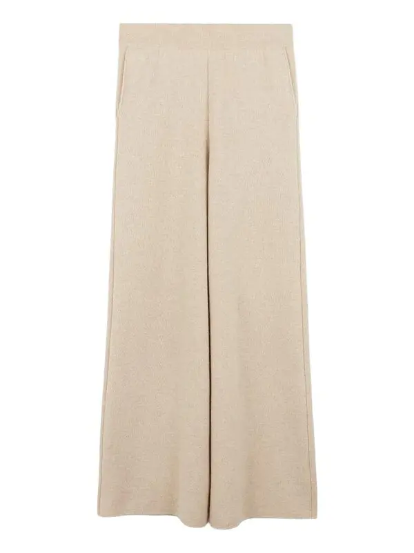 GOBI MONGOLIAN CASHMERE Cashmere Wide-leg Pants - Beige