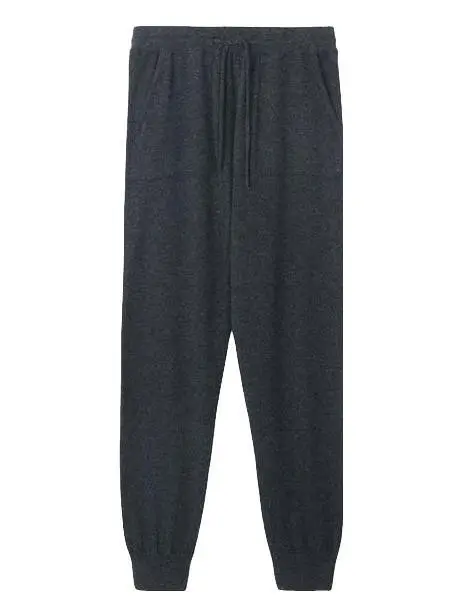 Gobi Cashmere Cuffed Cashmere Jogger - Charcoal