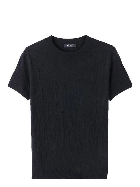 Gobi Cashmere Silk Cashmere T-shirt - Black