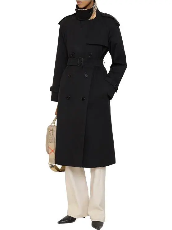 Burberry Long Castleford Trench Coat - Black
