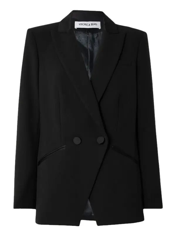 Veronica Beard Rickie Dickey Crepe Blazer - Black
