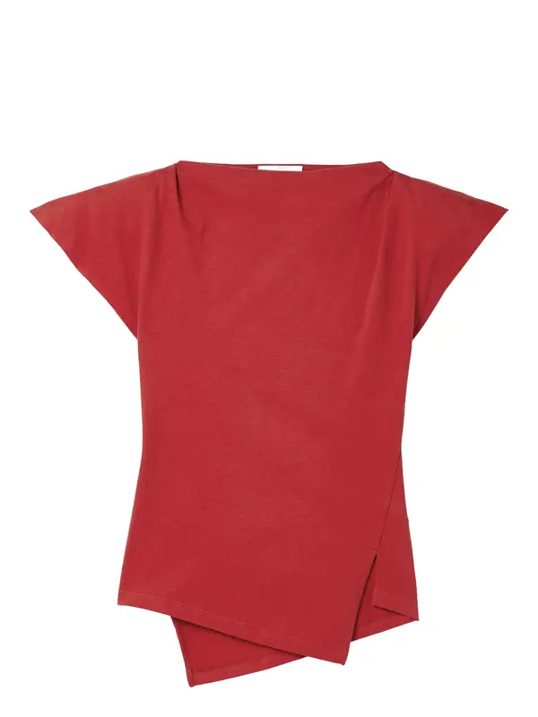 Isabel Marant Sebani Cotton-jersey T-shirt - Red