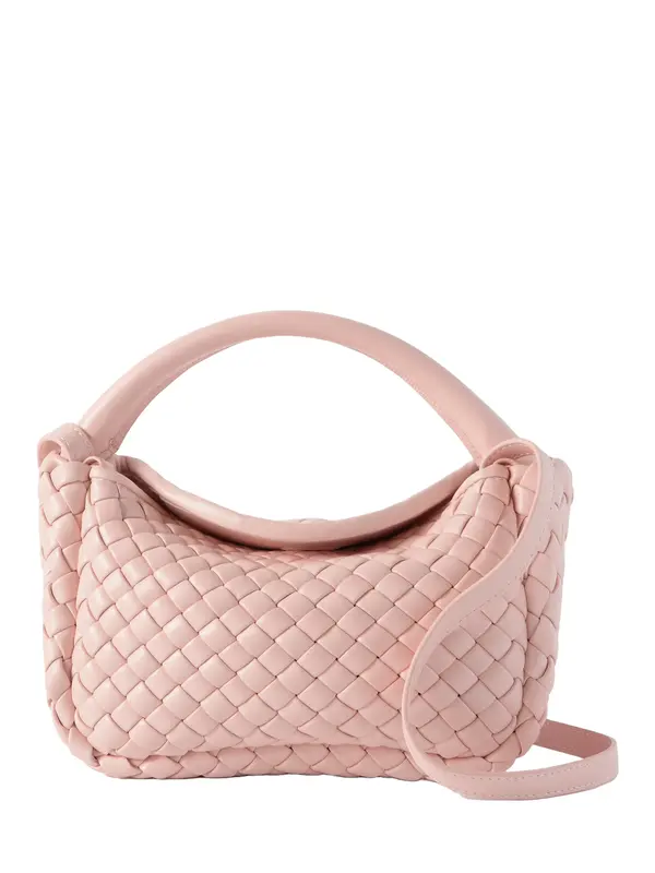 Bottega Veneta Small Cobble Intrecciato Leather Tote - Pink