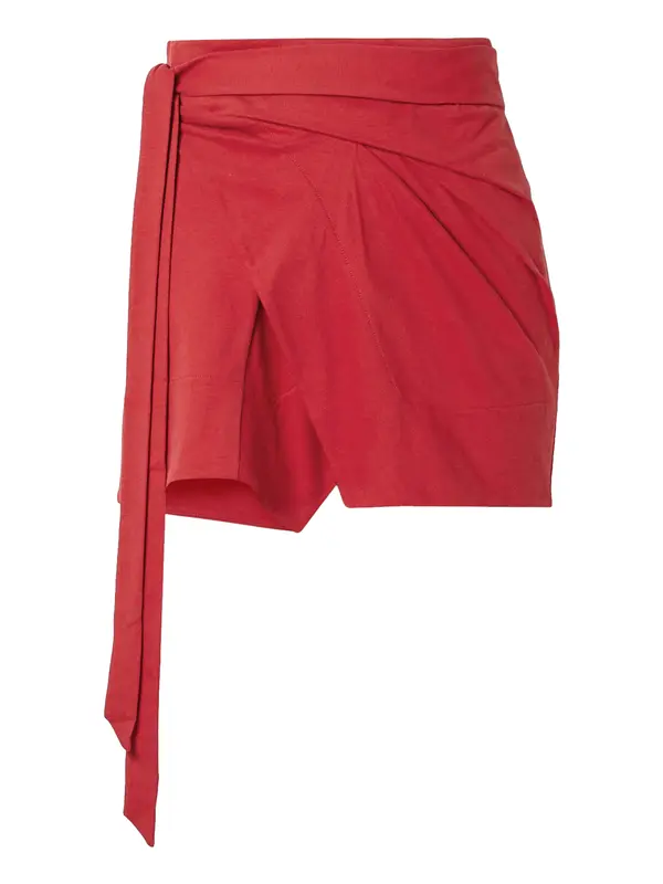 Isabel Marant Berenice Mini Wrap Skirt - Red