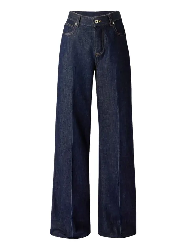Bottega Veneta High-rise Straight-leg Jeans - Blue