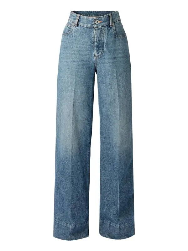 Bottega Veneta High-rise Straight-leg Jeans - Blue