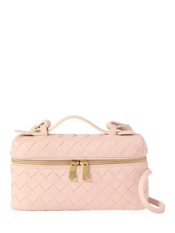 Bottega Veneta Intrecciato Leather Vanity Tote - Pink
