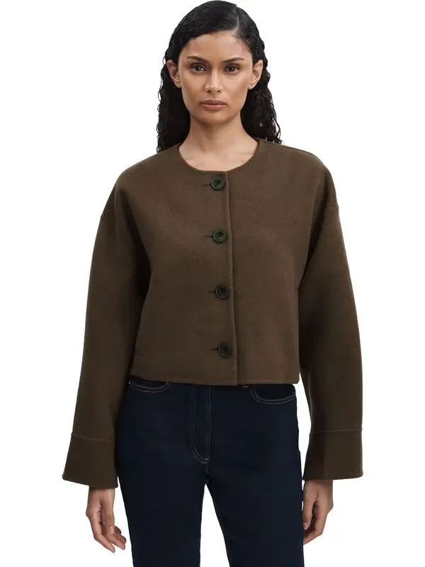 MEOTINE Karla Cropped Jacket - Brown