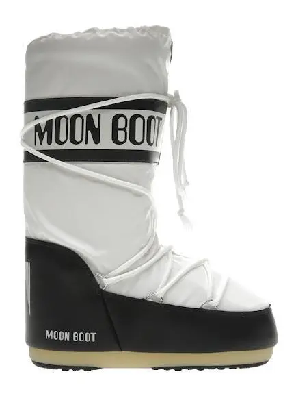 Moon Boot Icon Nylon Boot - Black/white