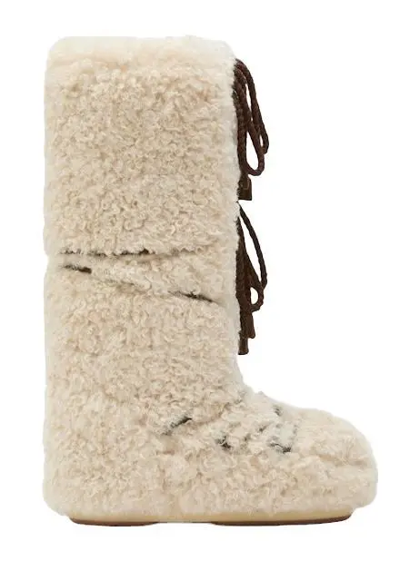 Moon Boot Icon Rubber Low Boots - Ecru