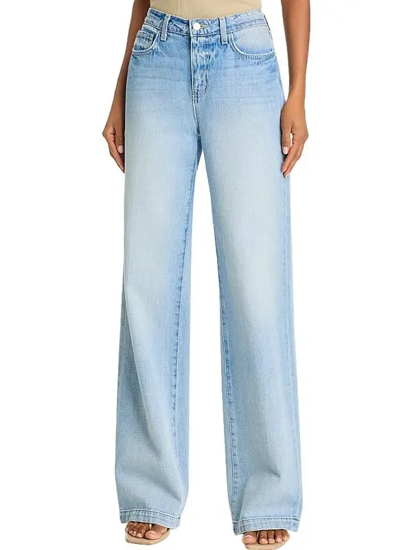 L'Agence Clayton High-rise Wide-leg Jeans - Fontana