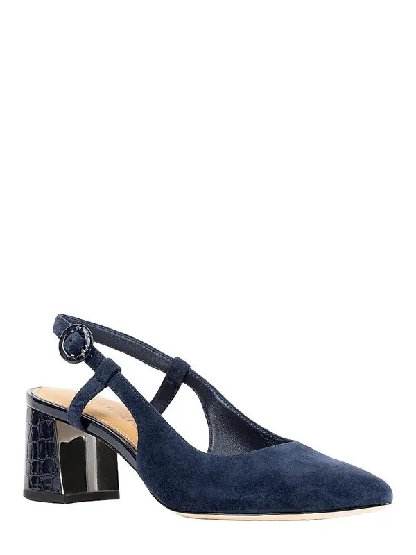 DONALD PLINER Slingback Pumps - Navy