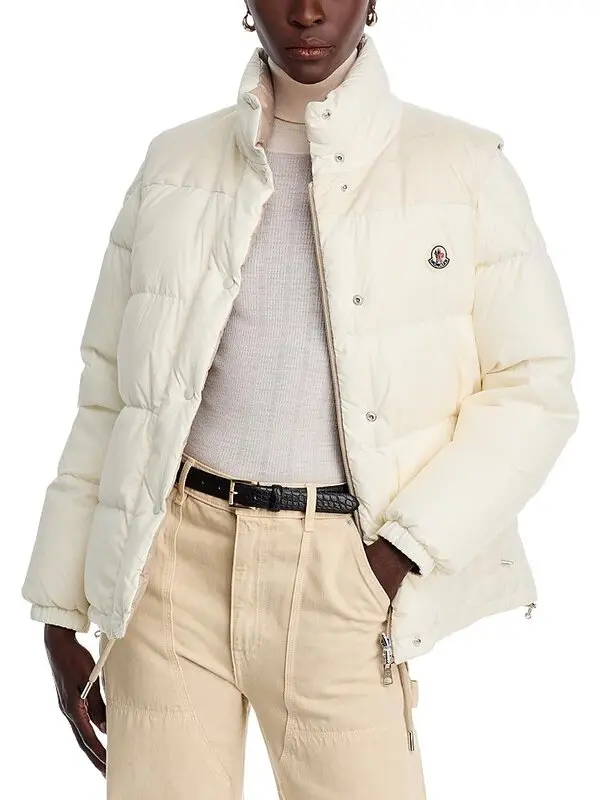 Moncler Re/icons Verone Reversible Puffer Jacket - Natural