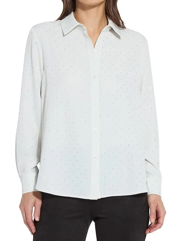 Lyssé Parker Crystal Embellished Shirt - Ice