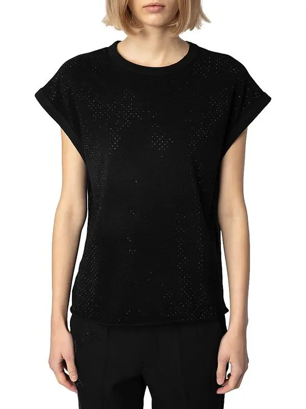Zadig&Voltaire Cecilia Hc Ao Strass Top - Noir