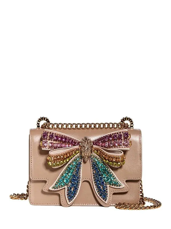 Kurt Geiger Shoreditch Bow Embellished Shoulder Bag - Open Beige