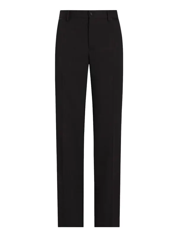 Dolce & Gabbana Gabardine Tuxedo Trousers - Black