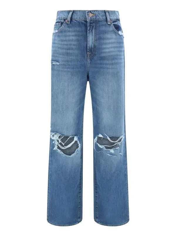 7 For All Mankind Straight-leg Denim Jeans - Blue