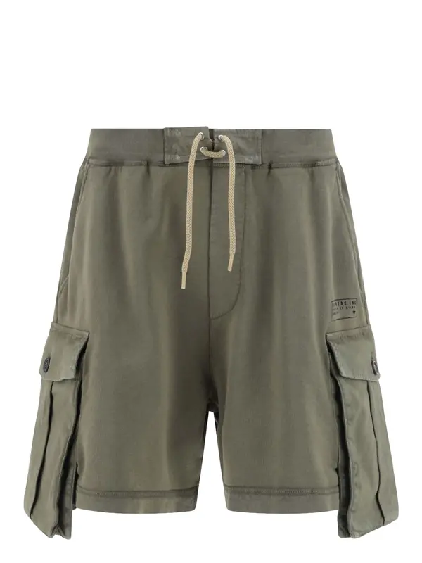 Dsquared2 Cotton Cargo Shorts - Green