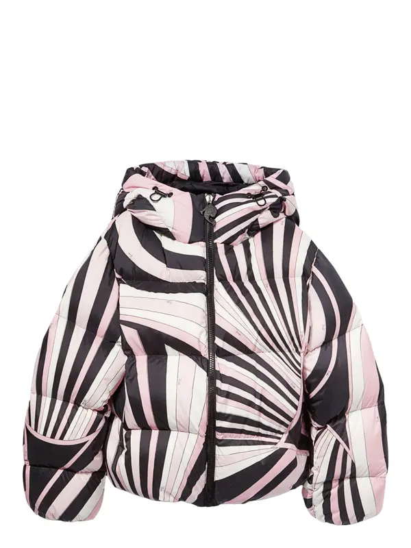 Emilio Pucci Iride-print Puffer Jacket - Black