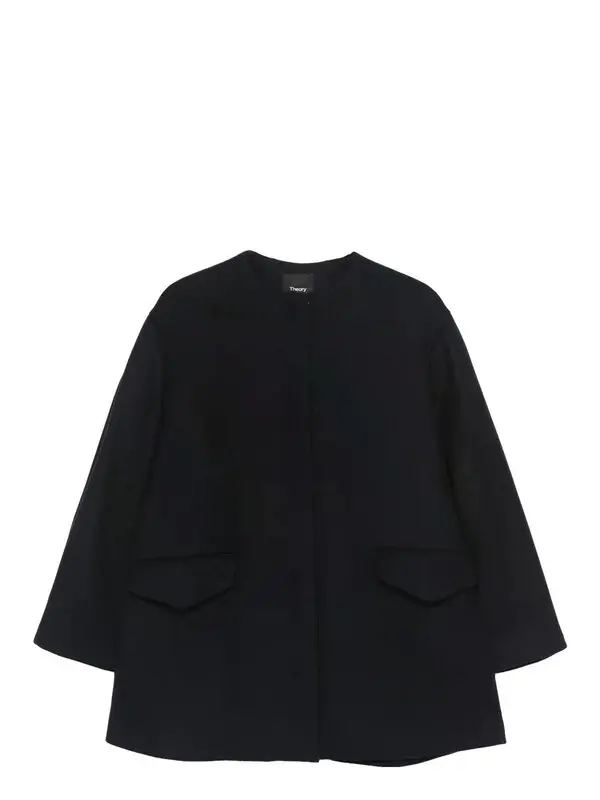 Theory Melton Cape - Blue