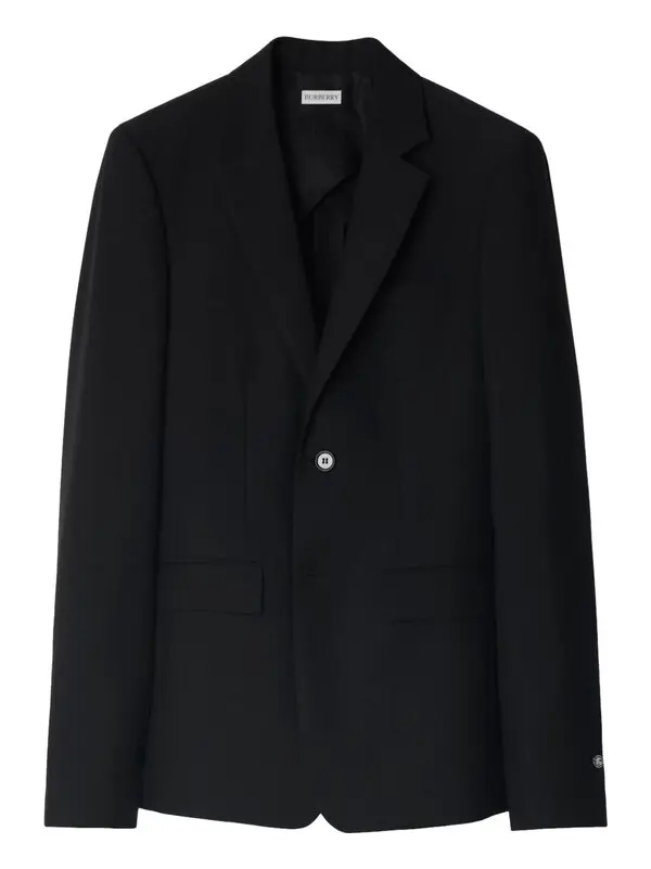 Burberry Single-breasted Blazer - Black