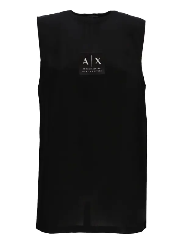 Armani Exchange Logo-print Tank Top - Black