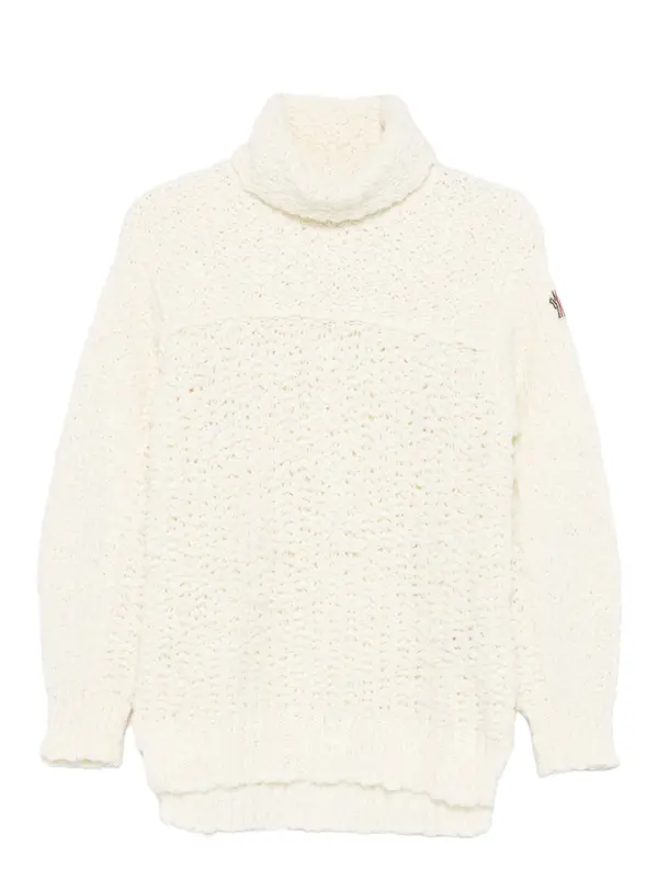 Moncler Polo-neck Sweater - White